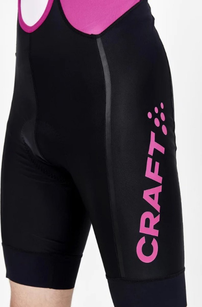 Craft Endur Bib Shorts - Fiets short- Zwart met Roze - Heren - Maat M ...