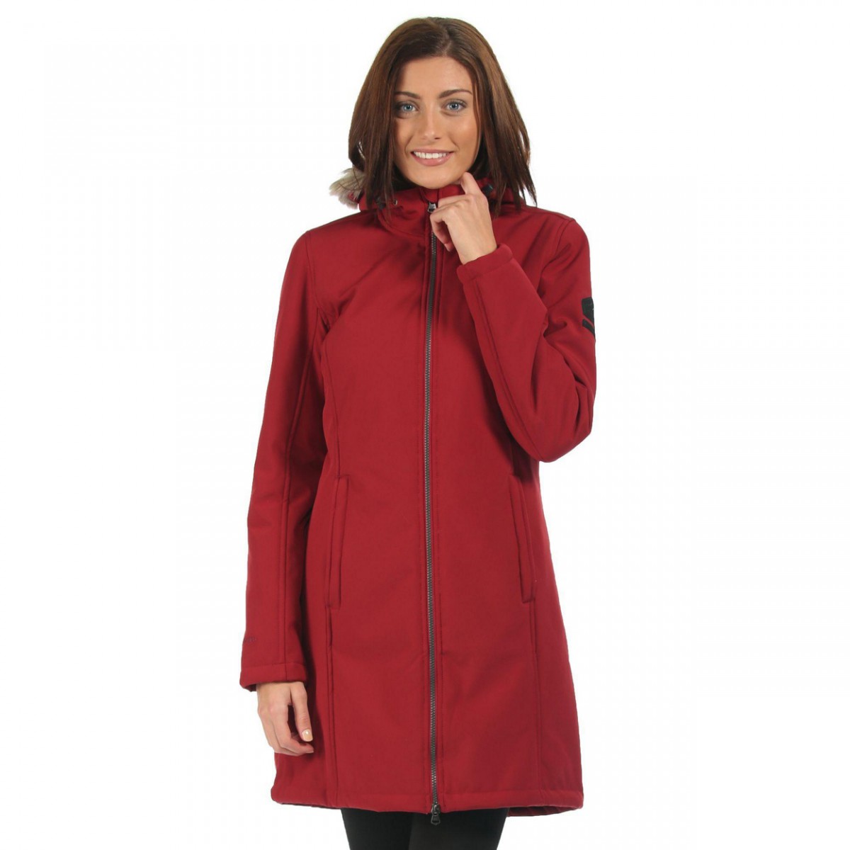 Regatta Dames Softshell Adhara Winterjas | Rood | SoftshellWebshop.nl