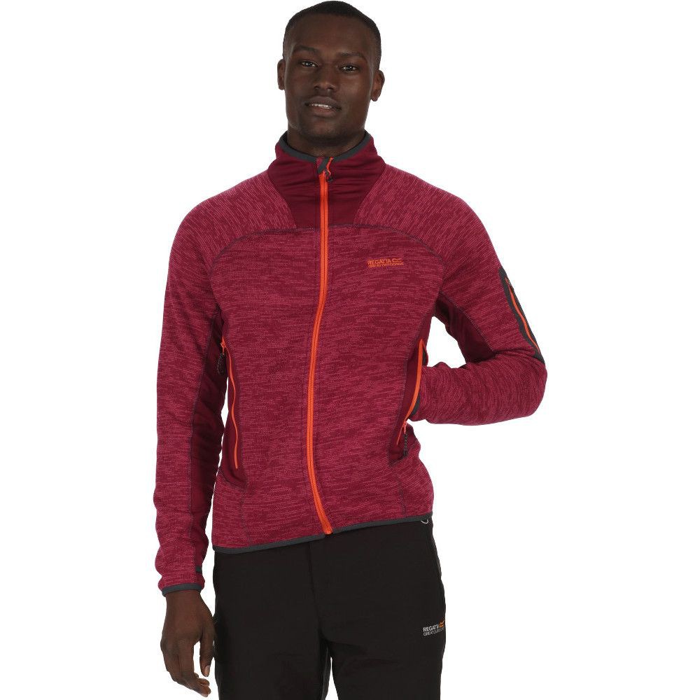 Regatta Columbus III Fleece Jas Heren - Rood | SoftshellWebshop.nl