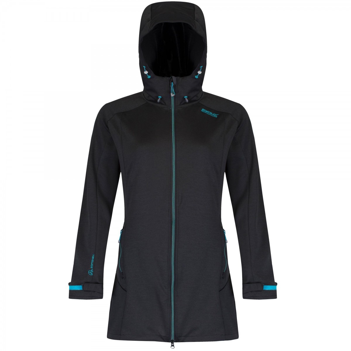 Regatta Dames Softshell Lilywood Jas | Zwart | SoftshellWebshop.nl