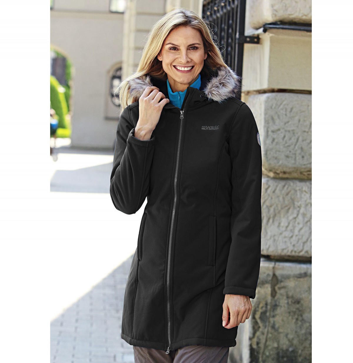 Softshell Parka Dames - Regatta Adhara Winterjas | Zwart - Dames ...